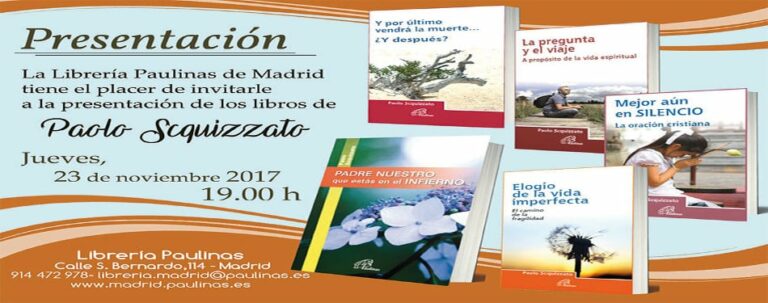 Presentación de los libros de Paolo Scquizzato - Red de librerías Paulinas