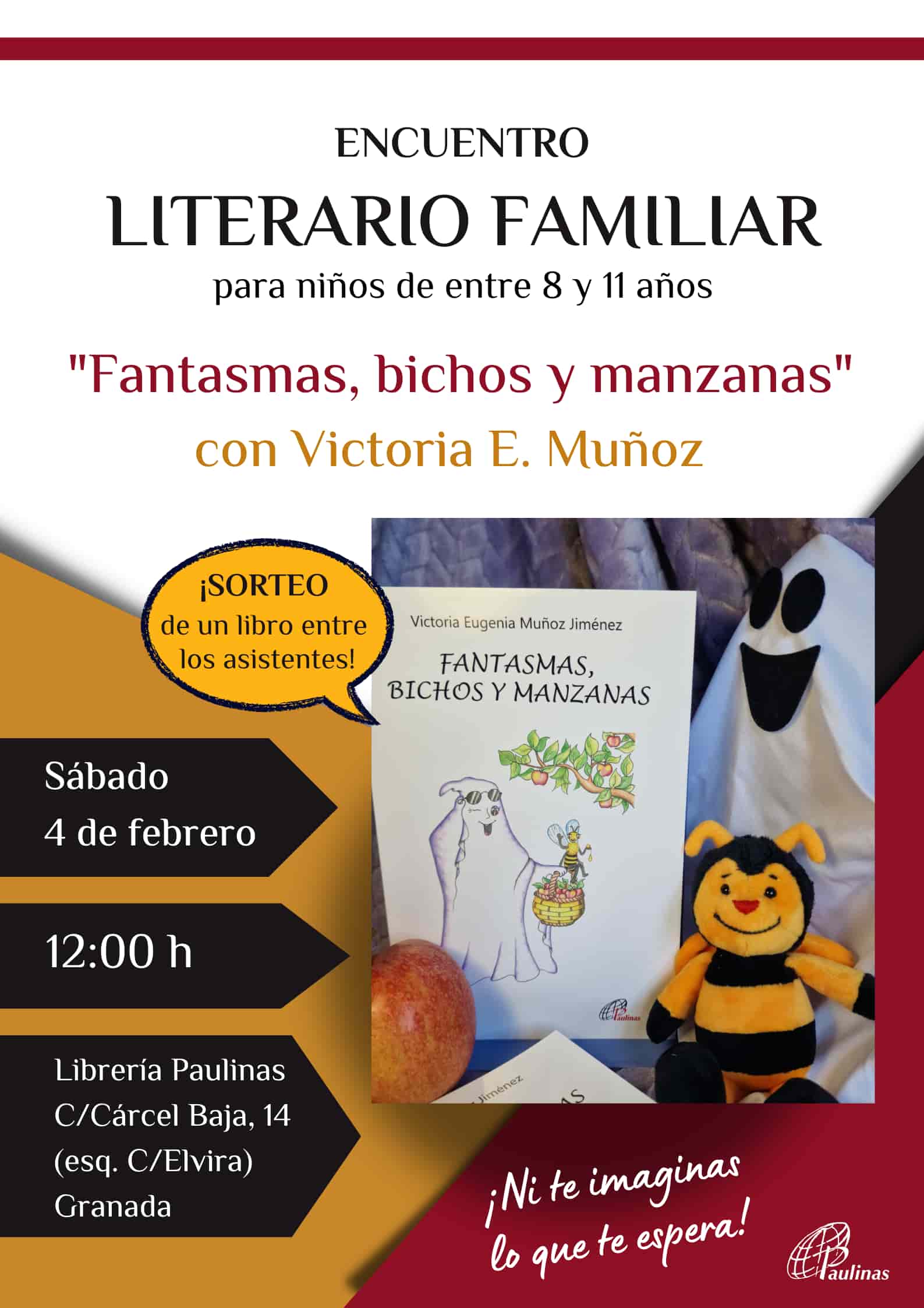 Encuentro literario familiar para niños, con Victoria E. Muñoz